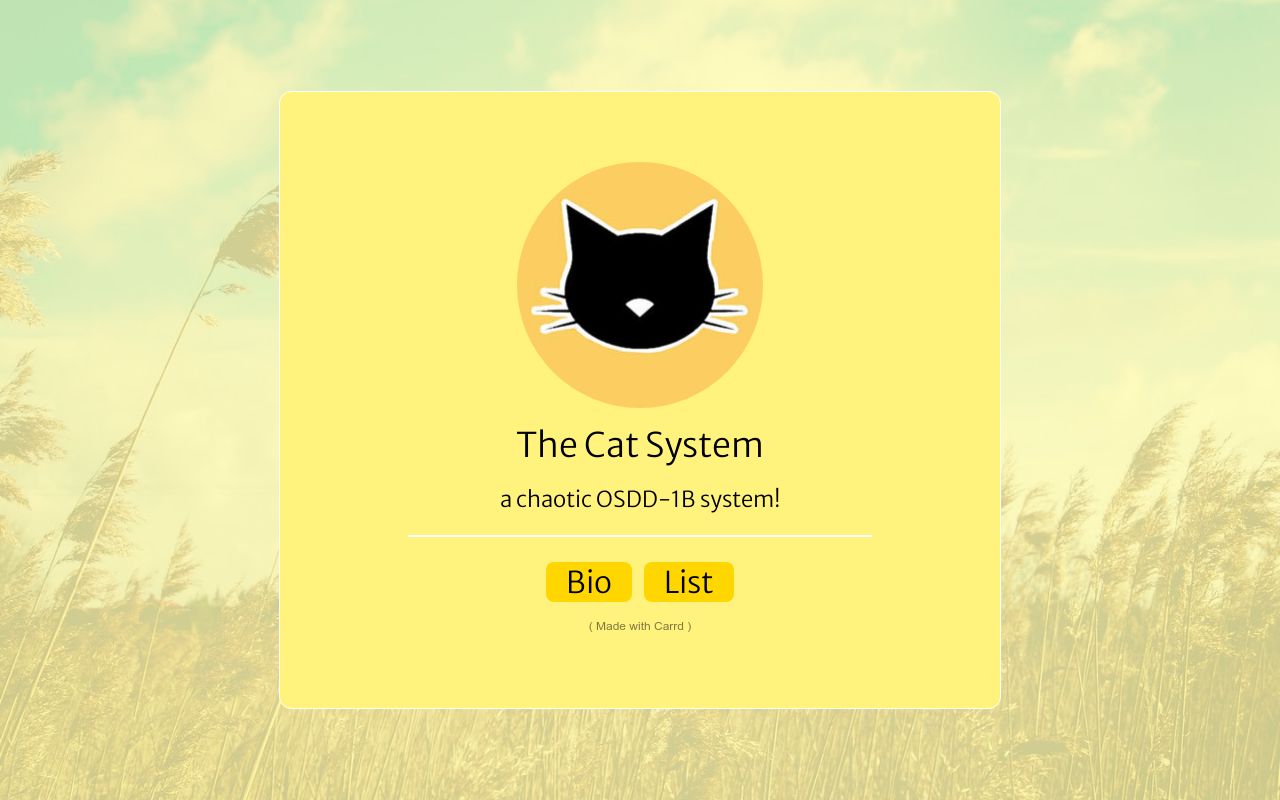 The Cat System 2